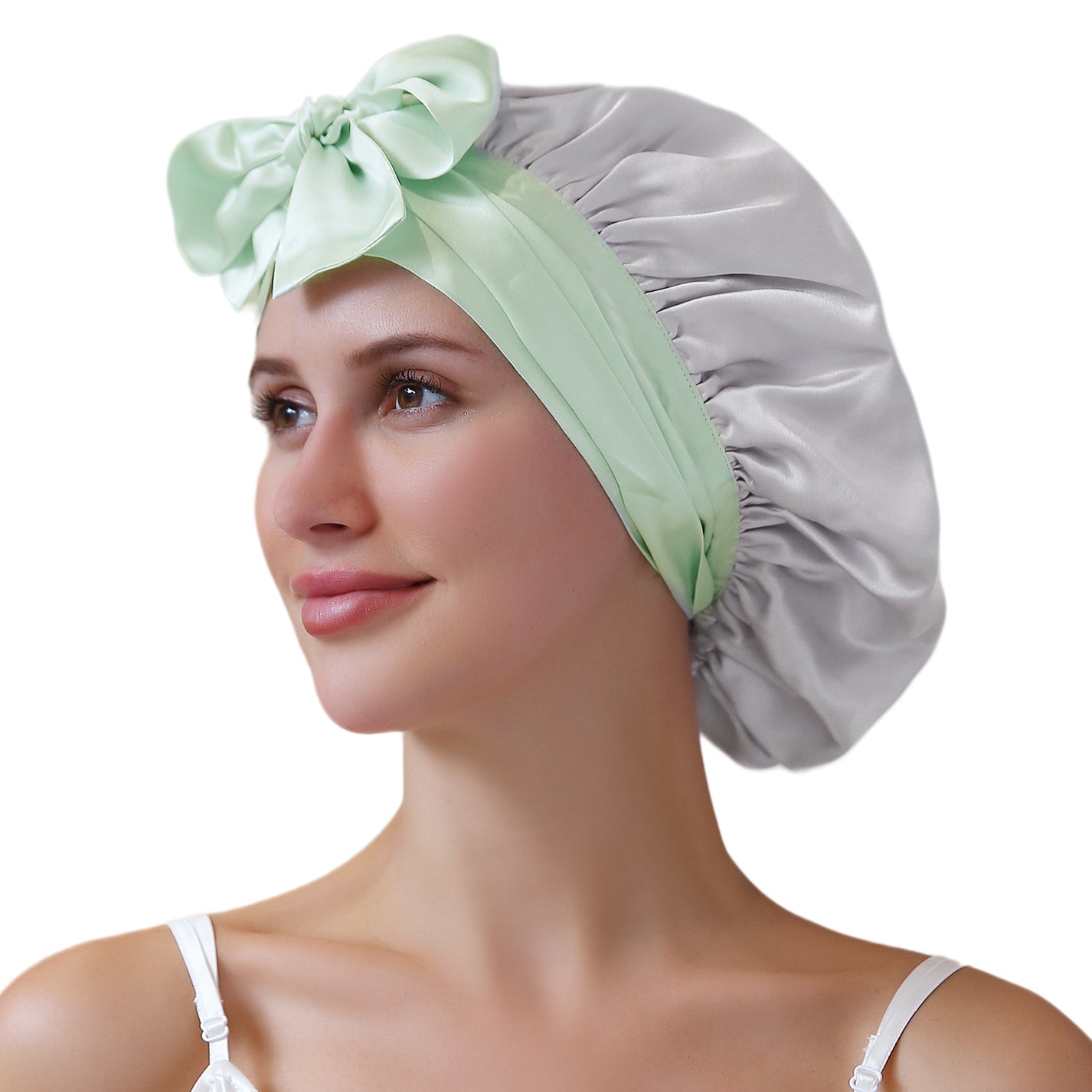 100% Double Layered Silk Sleep Bonnet – ZimaSilk
